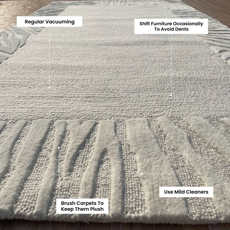 TTC Thread & Texture Carpet™ Premium Hand-Tufted 100% New Zealand Wool ...