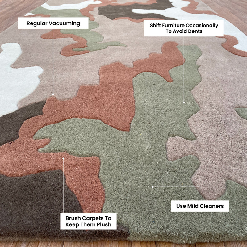 TTC Thread & Texture Carpet™ Premium Hand-Tufted 100% New Zealand Wool ...